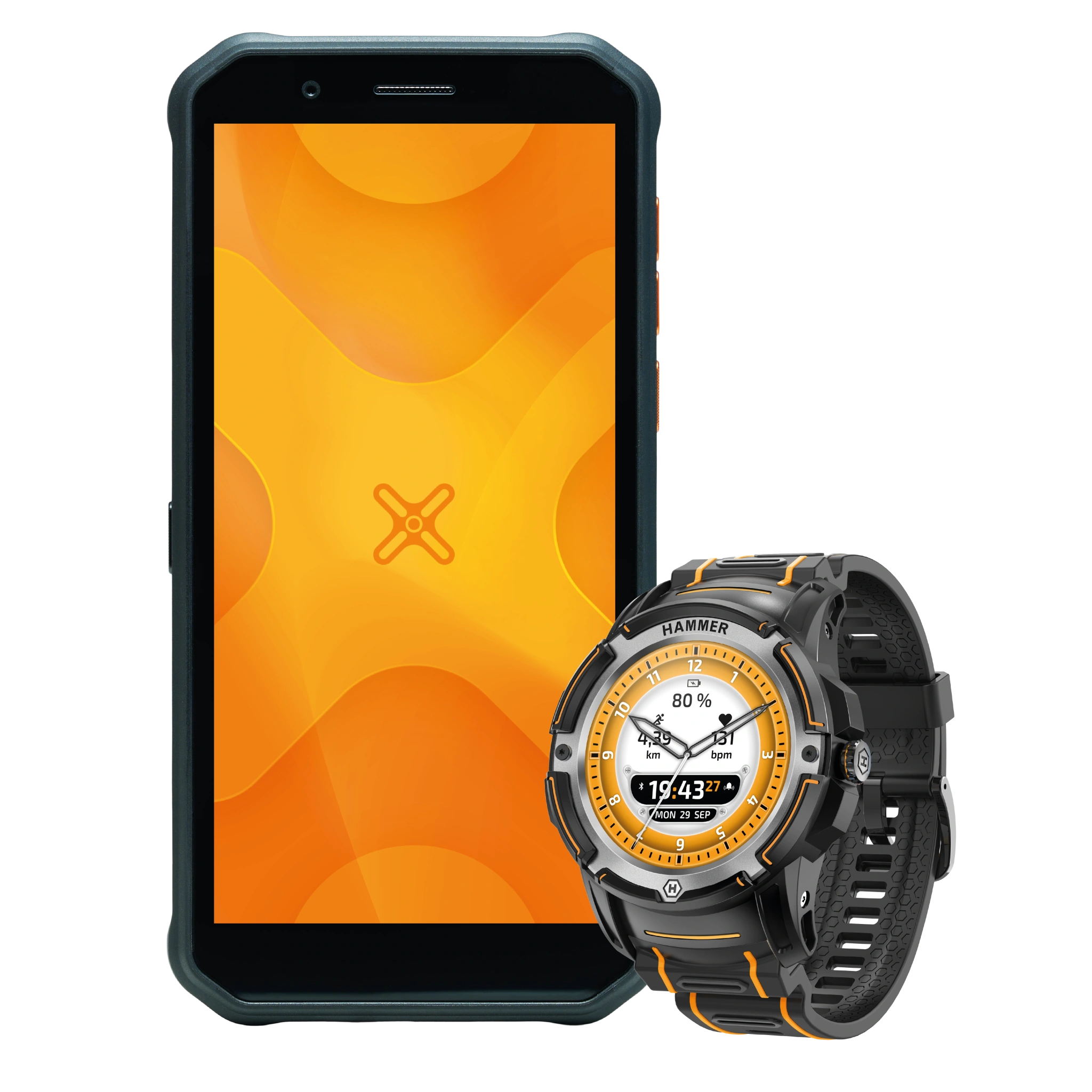 MyPhone Hammer Energy X 4+64GB Orange + Hammer Watch Plus RapidCharge ...