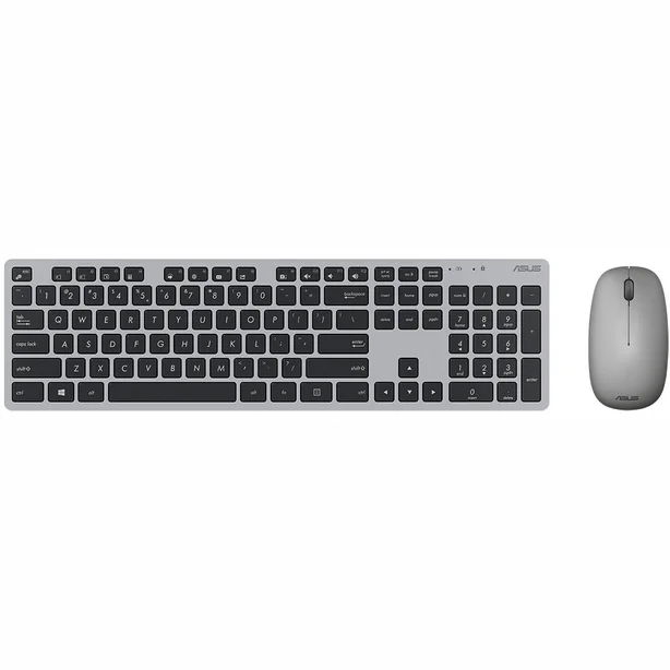 Klaviatūra Asus W5000 Wireless Keyboard and Mouse Set RUS Gray
