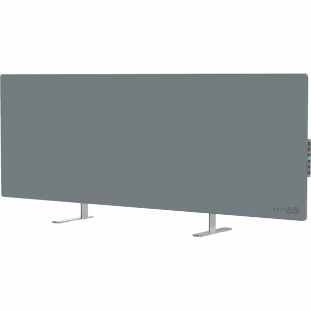 Aeno Premium Eco Smart Heater 700W Led display Tempered glass Grey