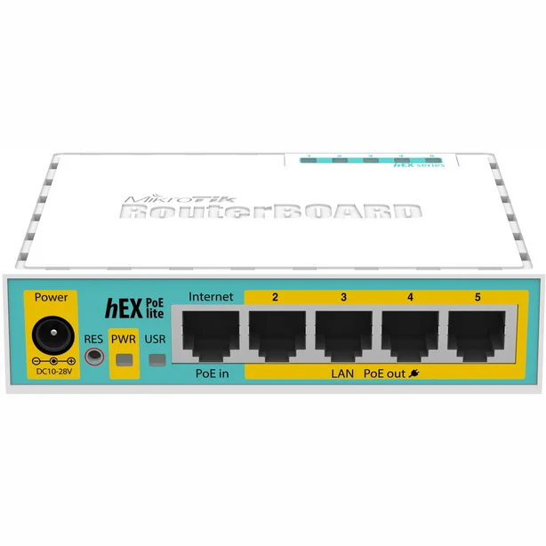 Rūteris MikroTik RB750UP-R2 hEX PoE lite