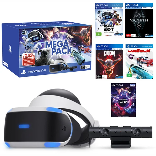 Sony PlayStation VR Mega Pack + Camera + VR Worlds + Doom + Skyrim ...
