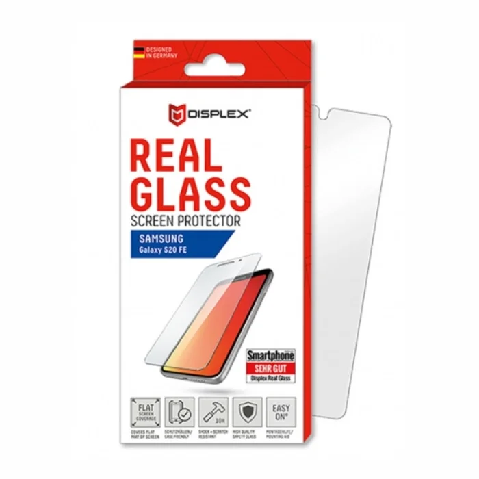 Samsung Galaxy S20 FE Full cover 2D Glass By Displex Transparent